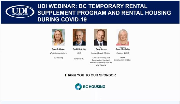 UDI Webinar: BC Temporary Rental Supplement Program and Rental Housing ...
